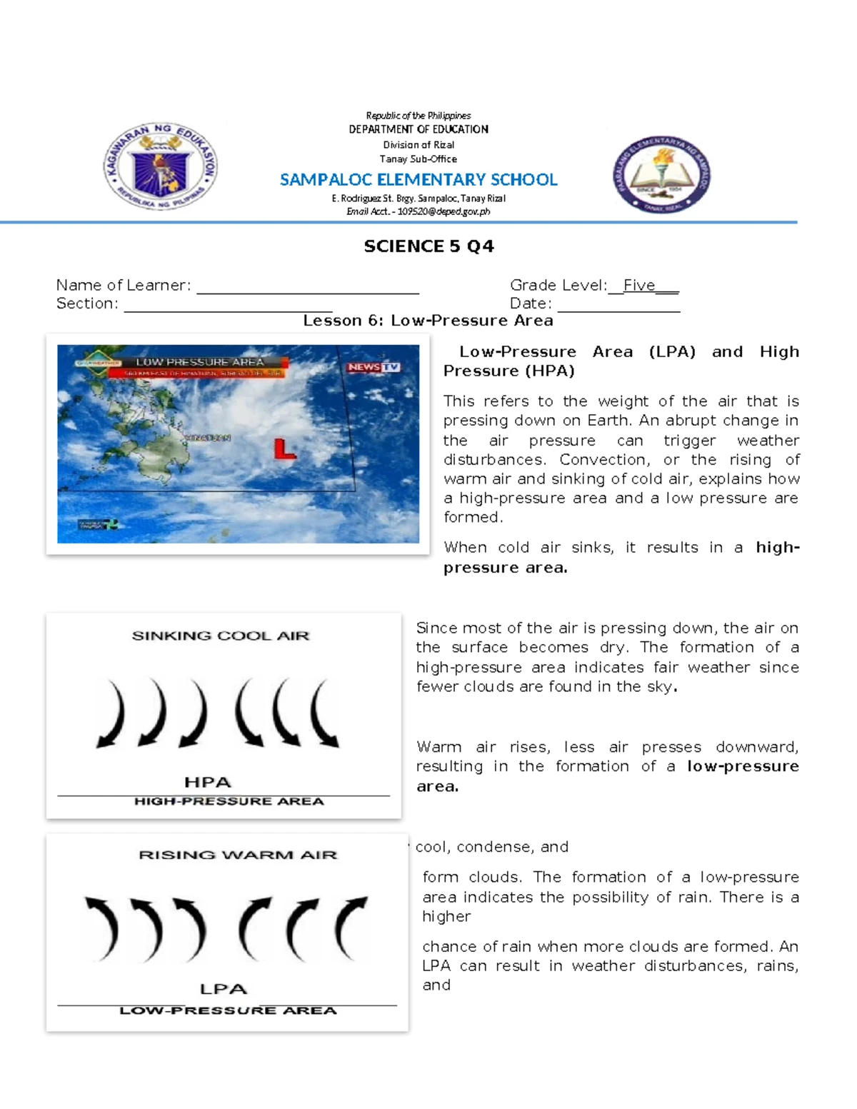 Activity Sheet IN Science Q4 Phases of the Moon - Science 5 Q Pattern ...