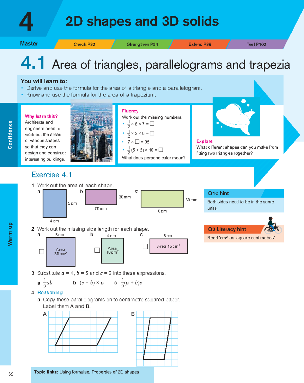 C04 - 2D Shapes and 3D Solids: Master Check & Exercises - Studocu