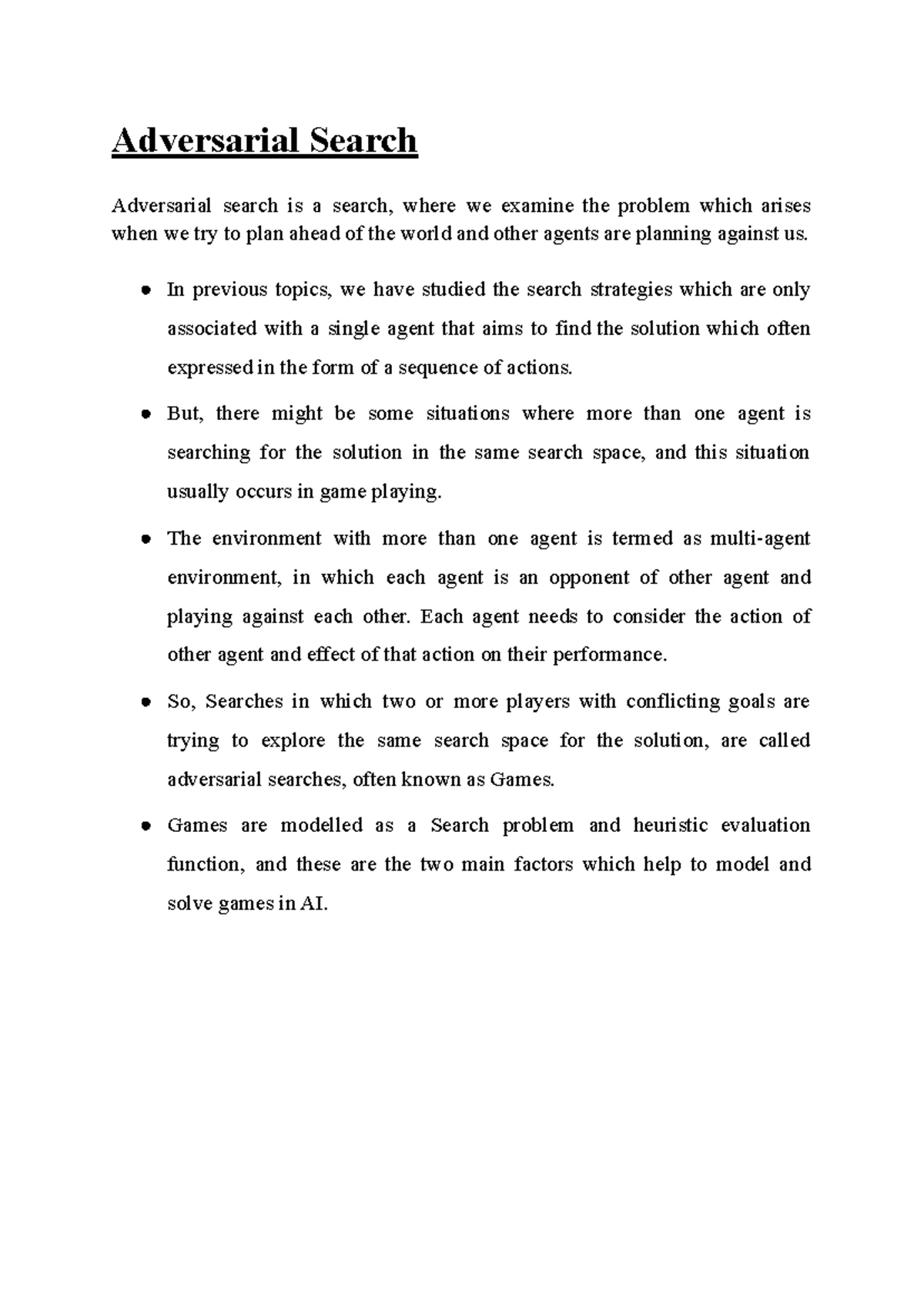 Unit 2 studcou - aritificial intelligence notes - PROBLEM SOLVING BY ...
