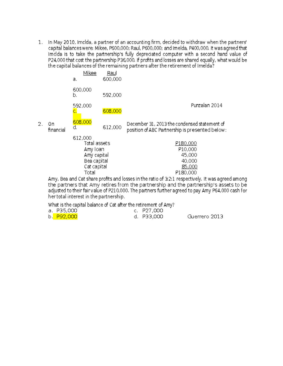 Revaluation Method Afar In May 2010 Imclda A Partner Of An 9635