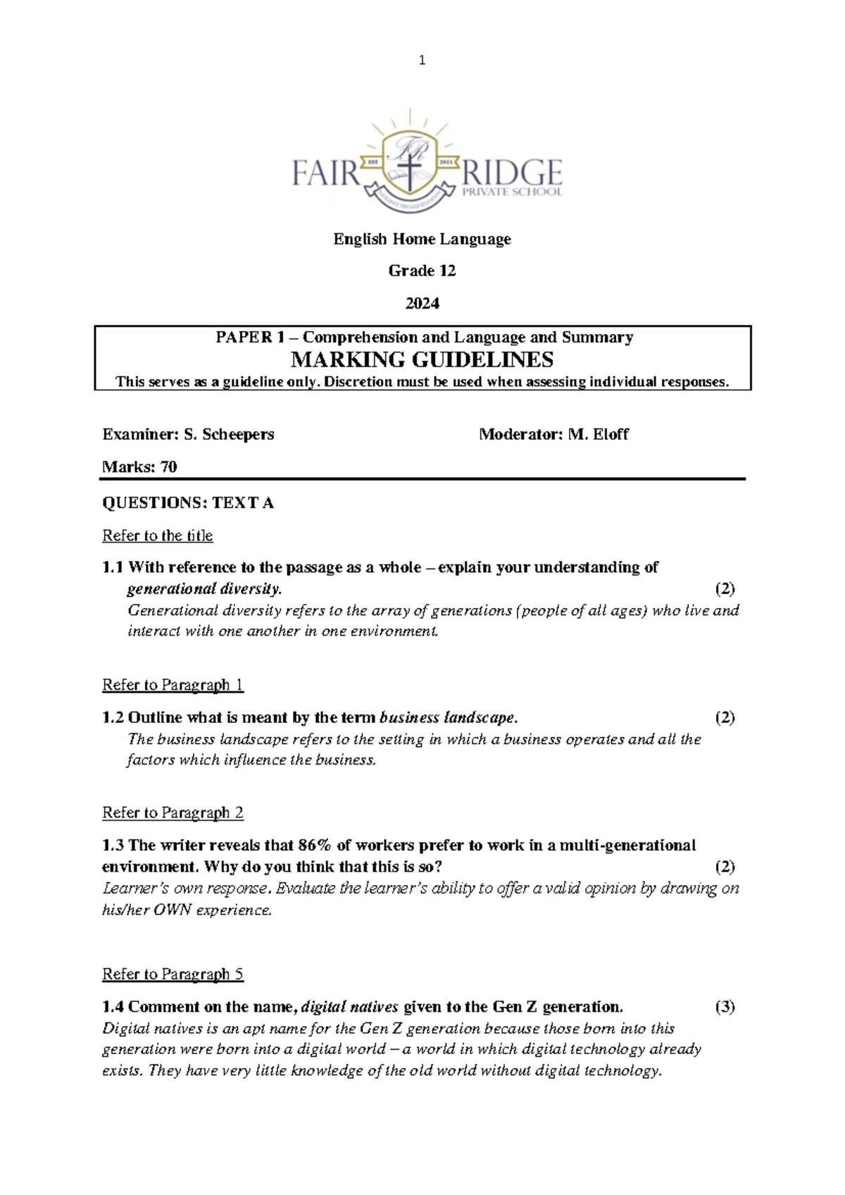 Math Lit Grade 12 Term 3 Assignment QP 2024 (Eng) - Measurements & Maps ...