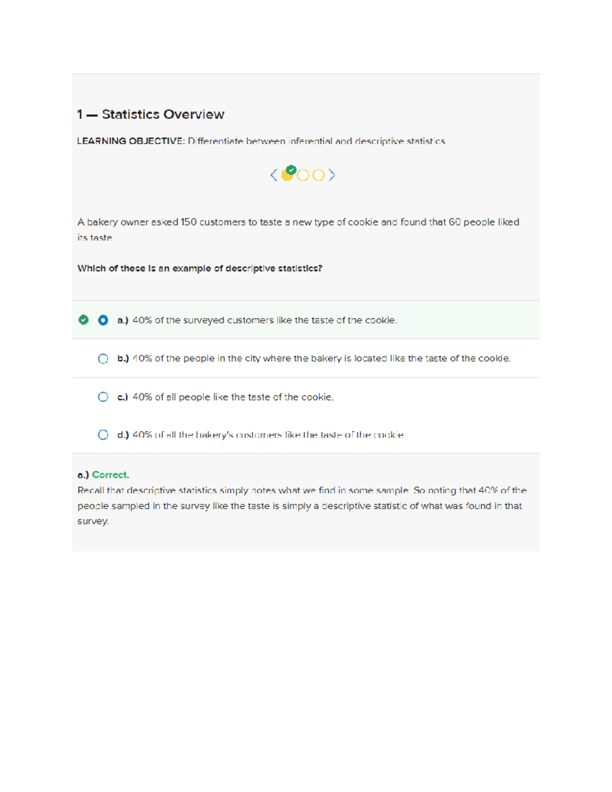 Challenge 1 - Intro to Statistics: Unit 1 Lecture Notes & Tutoring ...