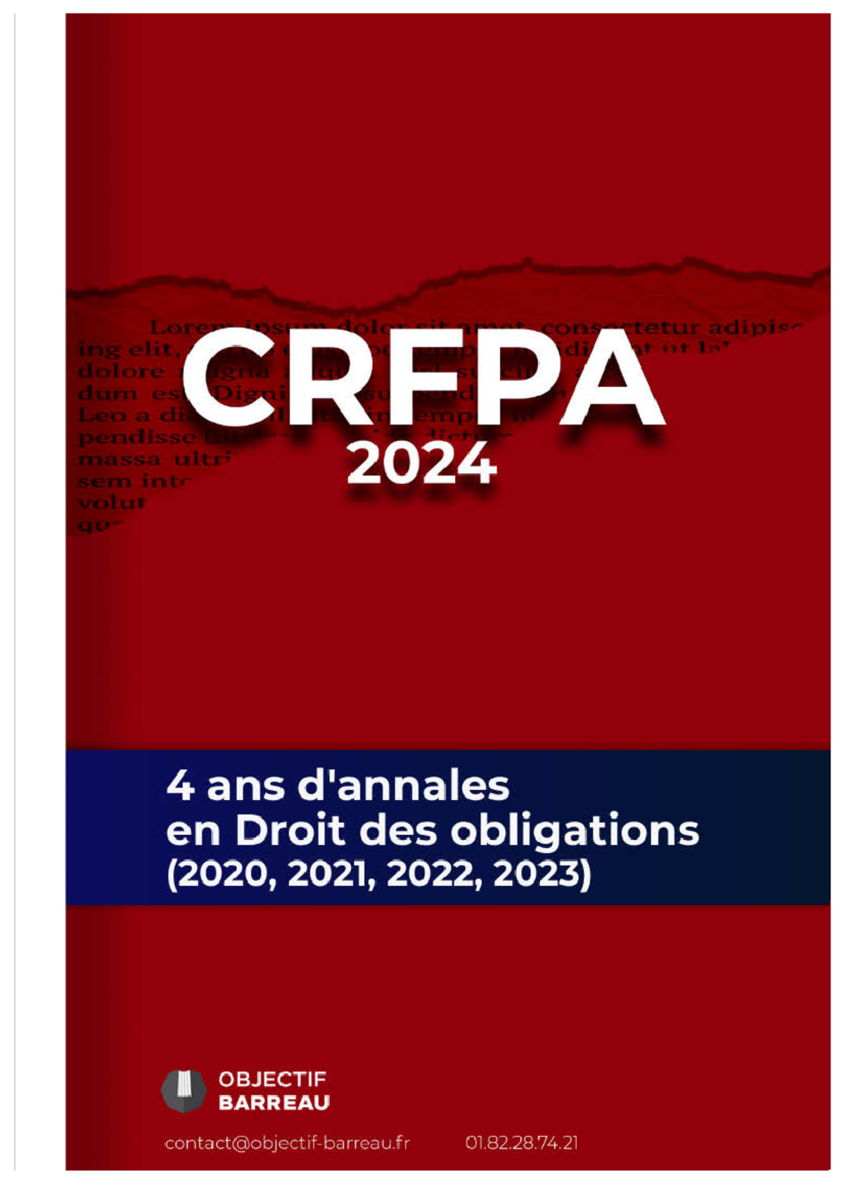 2024 CRFPA Droit des Obligations : Analyse des Annales et Préparation ...
