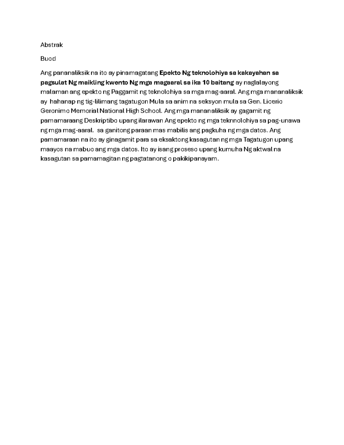 Inbound 7828938672063209966 - Abstrak Buod Ang pananaliksik na ito ay ...