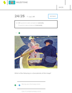 Sophia Unit 1 - Milestone 1 Art History - 1 CONCEPT → Connecting Cultures and Time Periods 2 30 ...