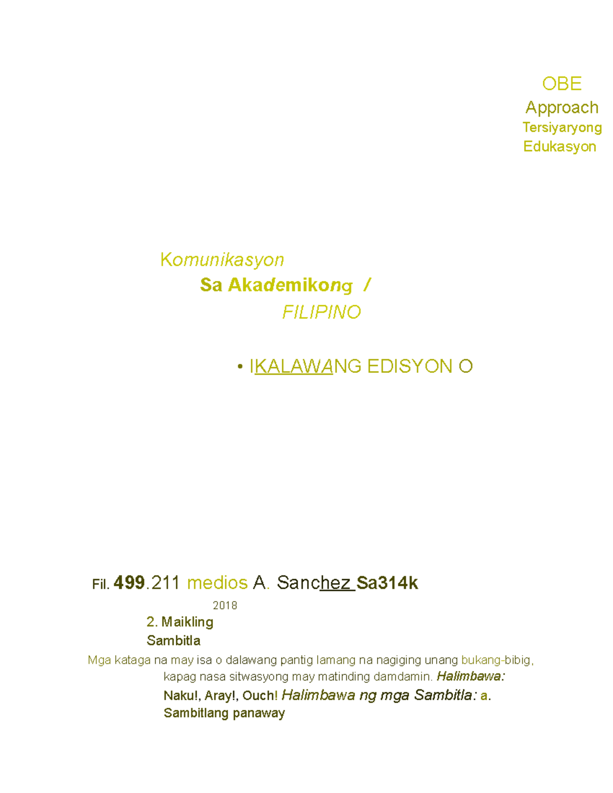 Kabanata 2 Sintaks - Napapalawak ang pangungusap sa pamamagitan ng ...