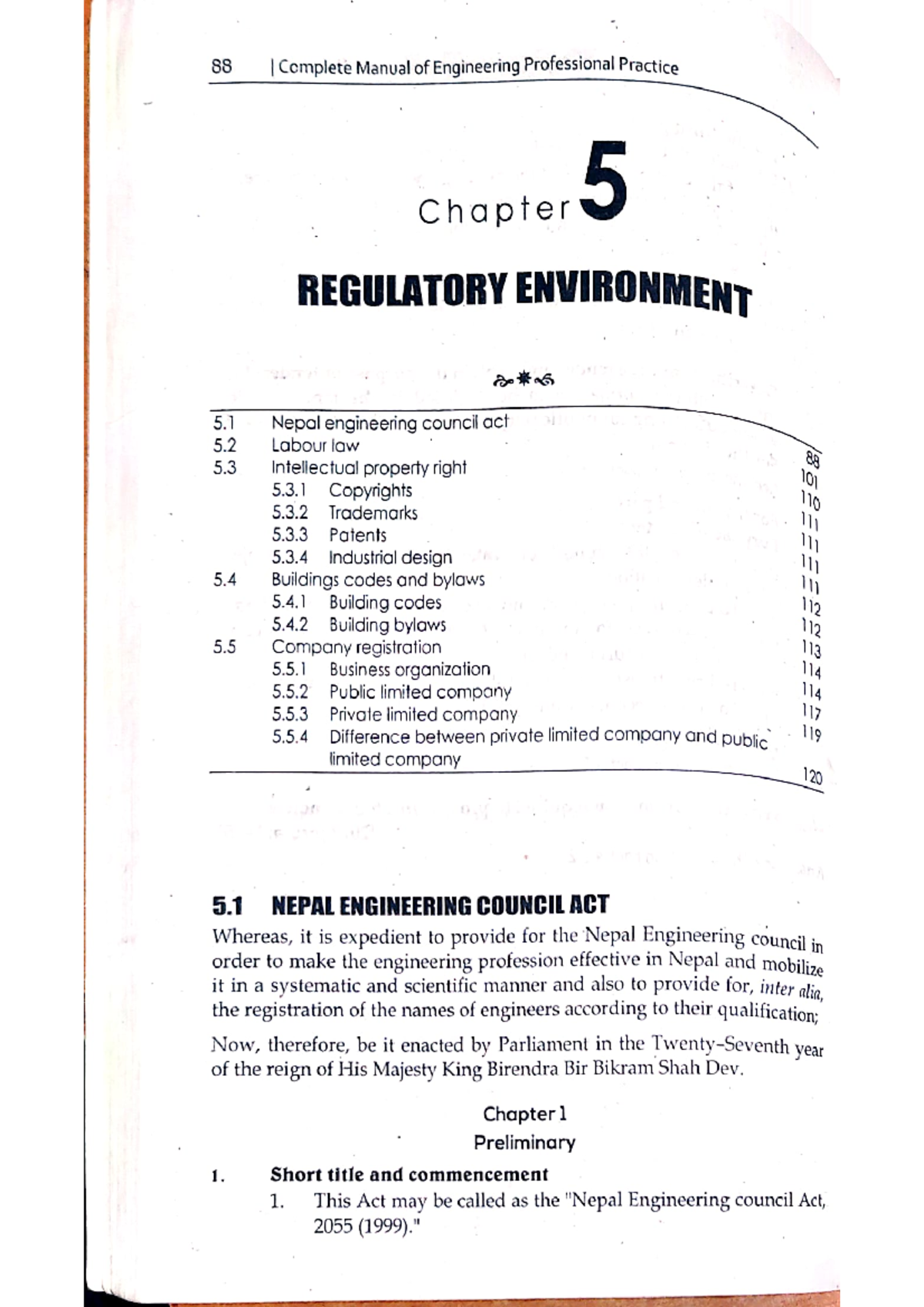 EPP TU Chapter 5: Regulatory Environment in Engineering Practice - Studocu