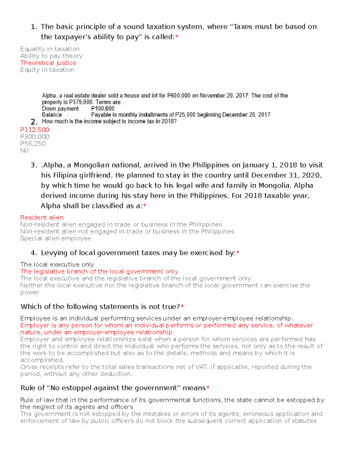 Taxation Concepts and Principles - Income Tax Study Guide - Studocu