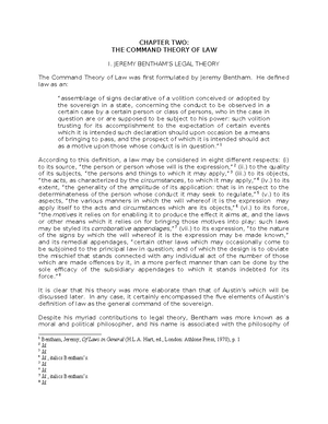 1 THE Relevance OF Philosophy TO LAW - CHAPTER I: THE RELEVANCE OF ...
