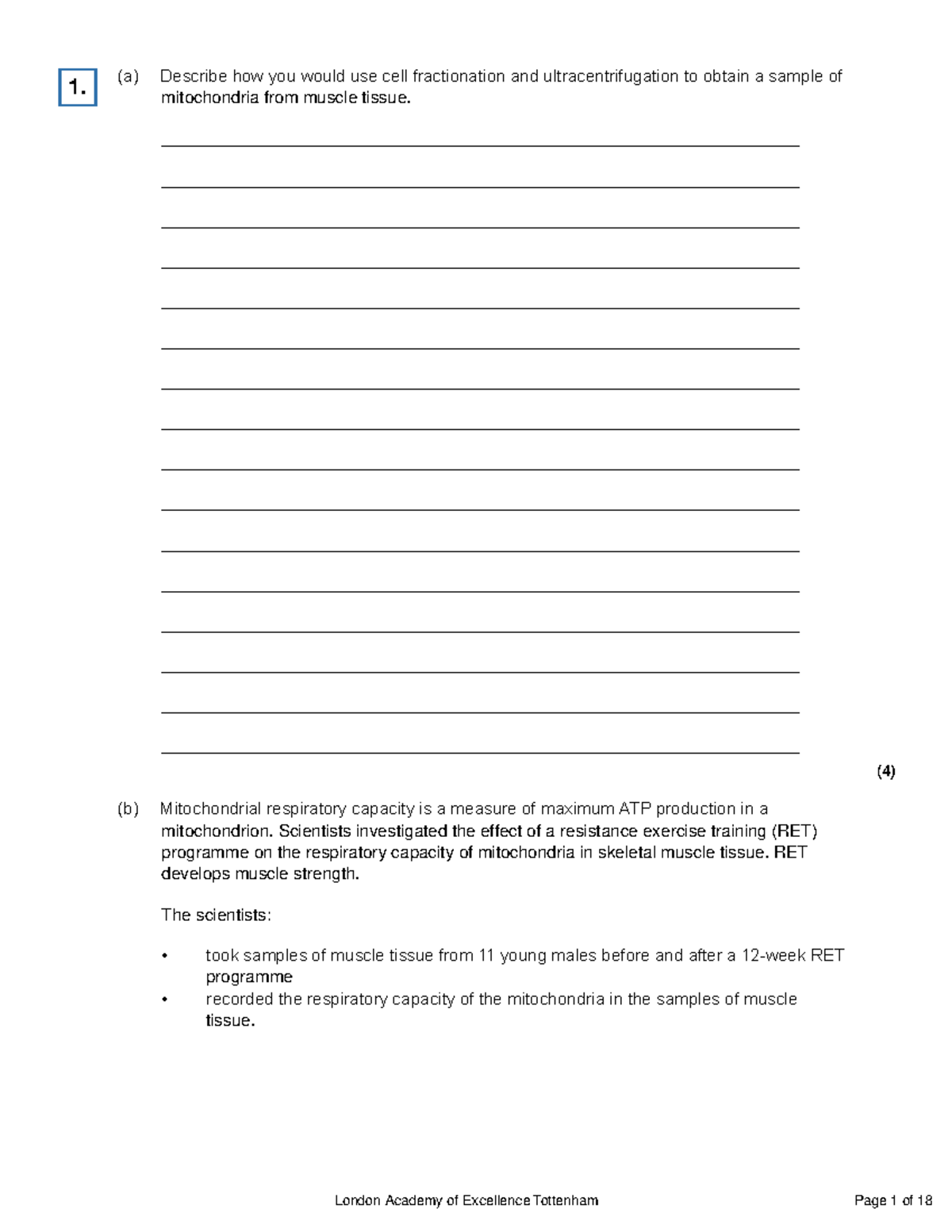 Lesson 2 - Cell Fractionation & Mitochondrial Function Analysis - Studocu