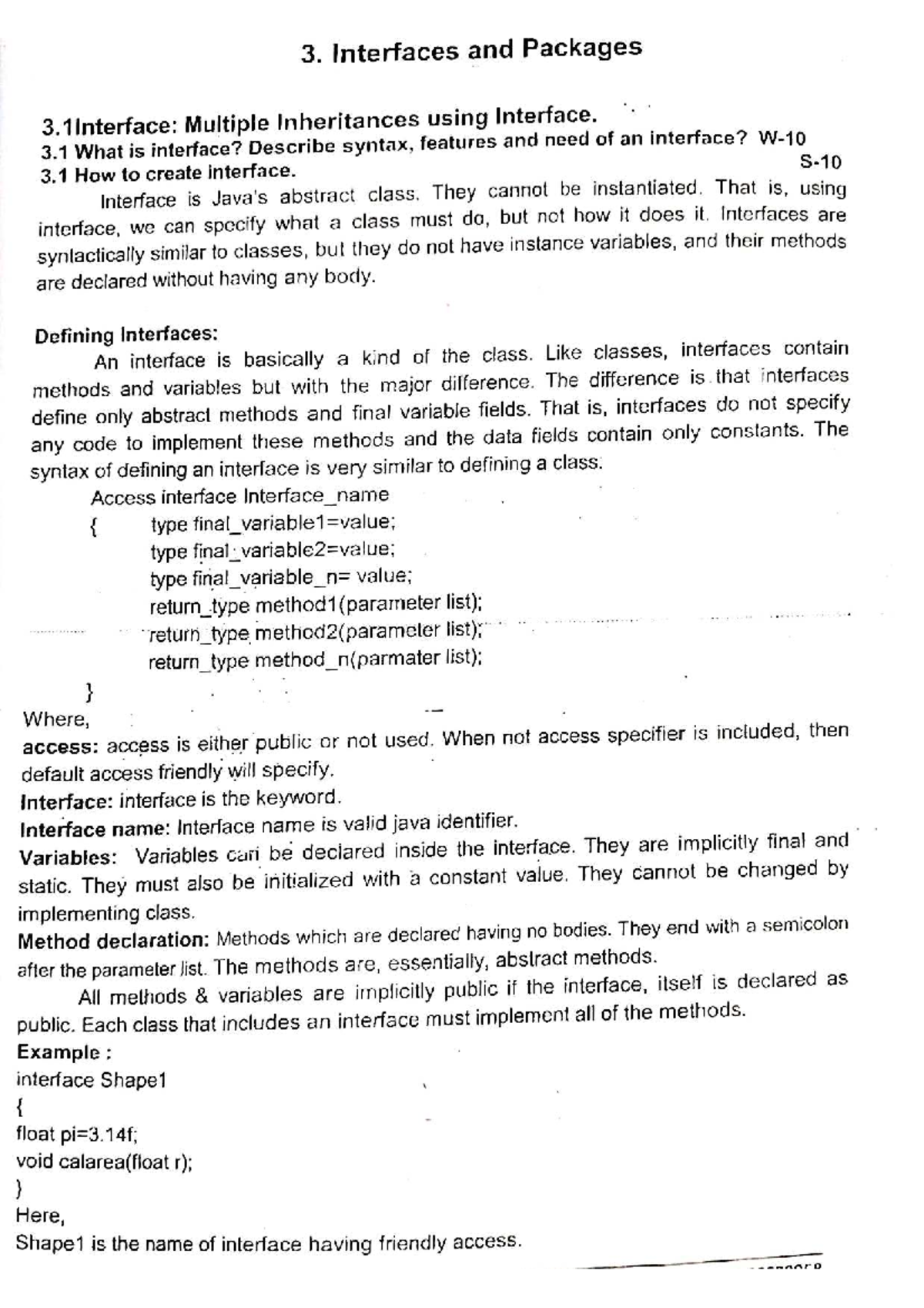 Java Interfaces: Understanding Multiple Inheritances and Nested ...