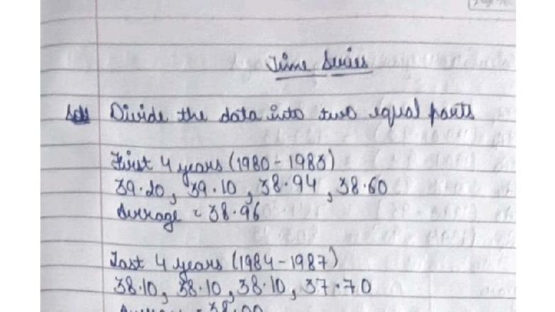 Time Series Analysis Notes for Environmental Science (ENV 3) - Studocu