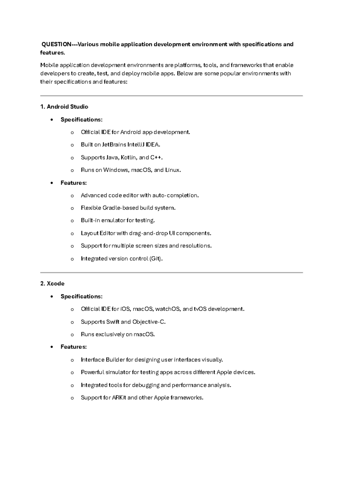 Android Development Notes: Mobile App Environments & Versions Overview ...