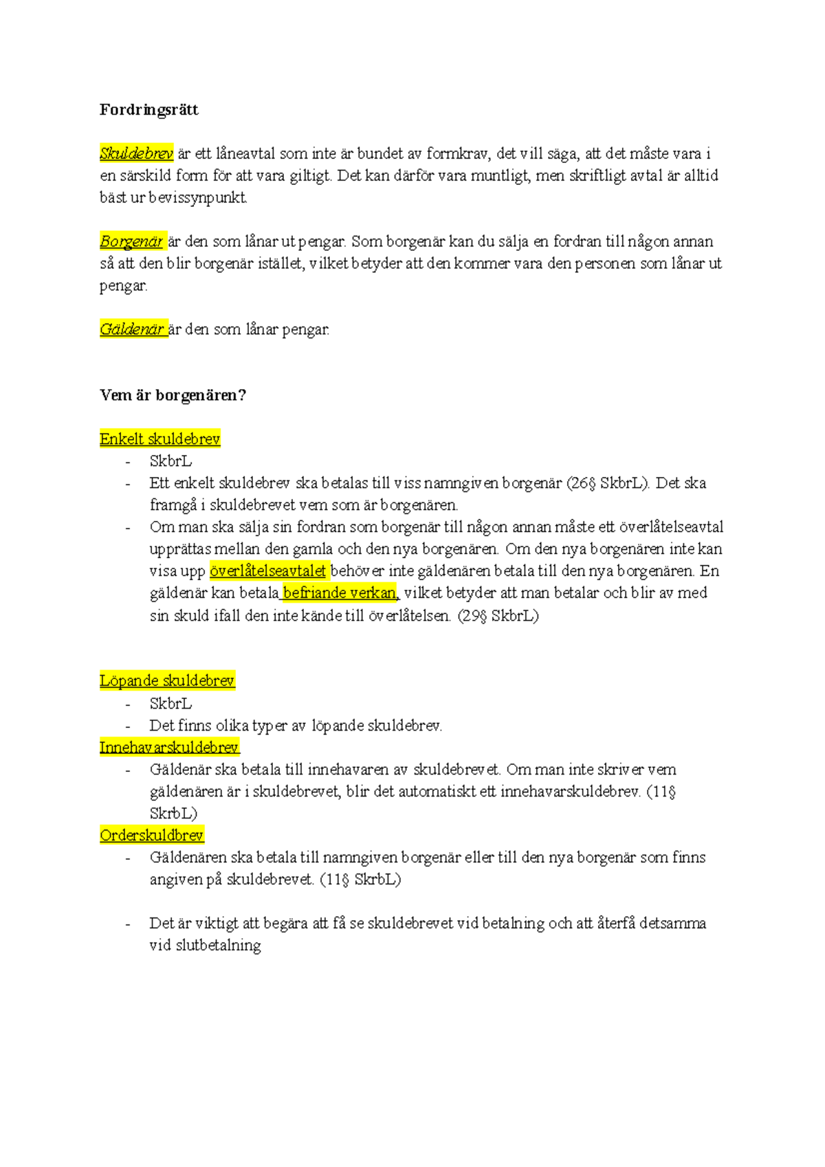 Fordringar och Insolvens: En Översikt av Skuldebrev och Rättigheter ...