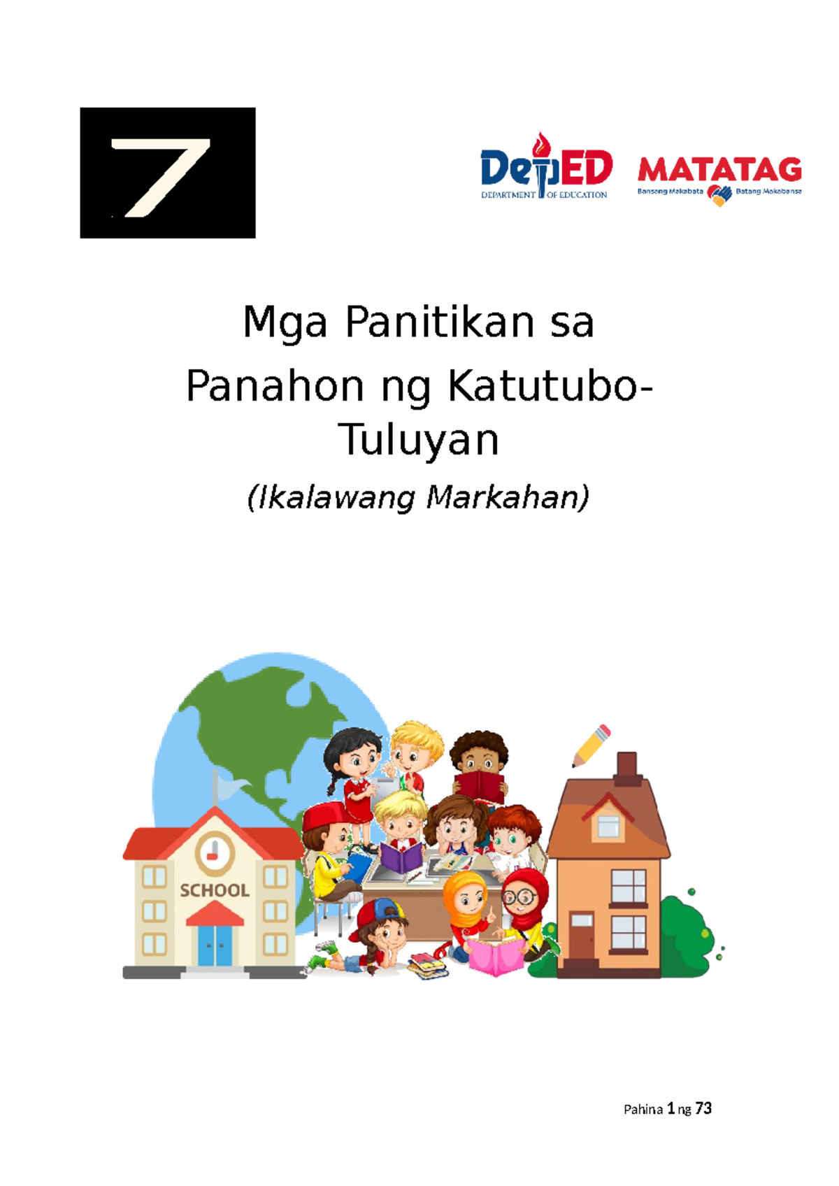 Modyul sa Filipino 7: Panitikan sa Panahon ng Katutubo (Ikalawang ...