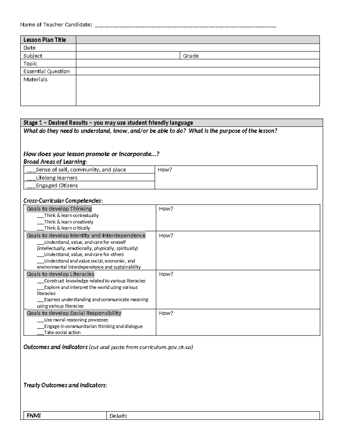 Updated detailed lesson plan template - Lesson Plan Title Date Subject ...