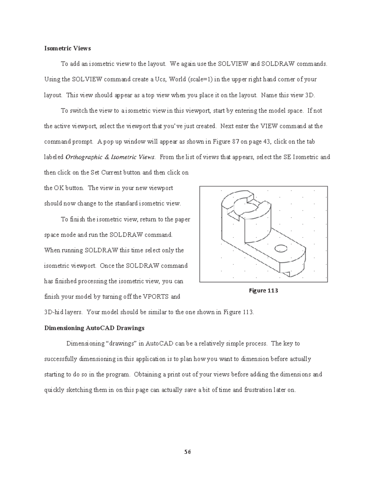 AutoCAD Lecture Notes: Isometric Views & Dimensioning Techniques - Studocu