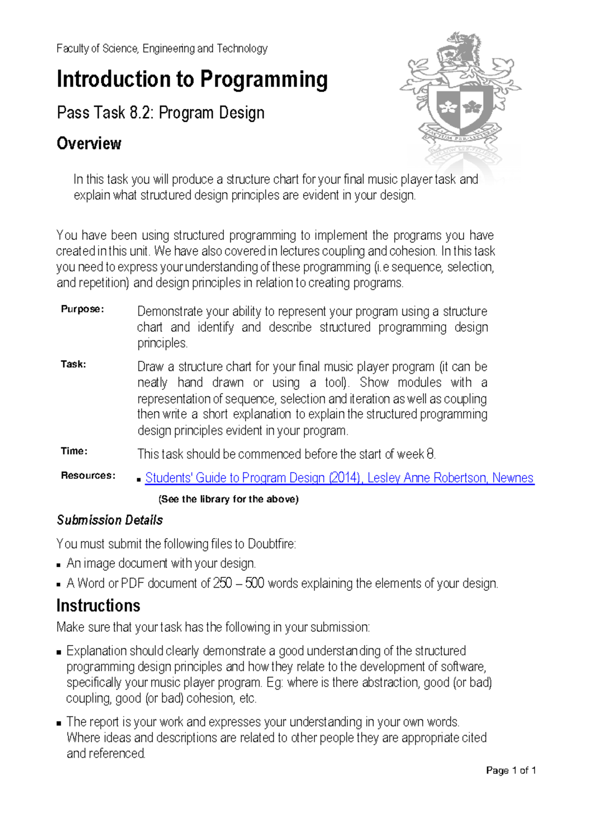 8 2P - ... - You have been using structured programming to implement ...