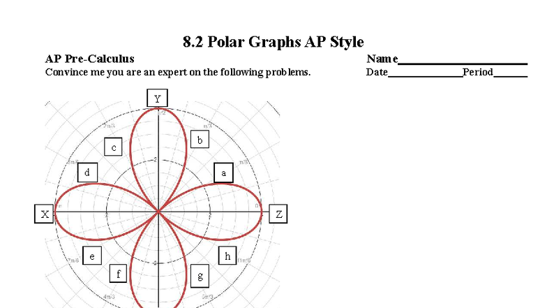 Koci 8.2 Polar Graphs AP Style: Analyzing Polar Rose Curves - Studocu