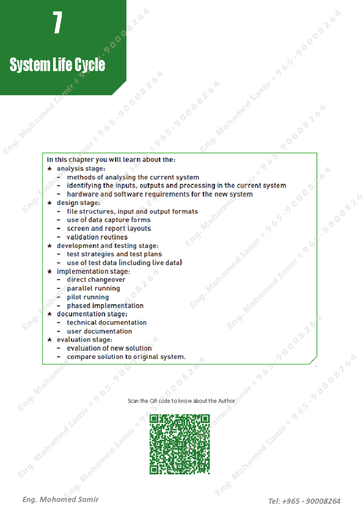 ICT Chapter 07: Understanding the System Life Cycle Stages - Studocu