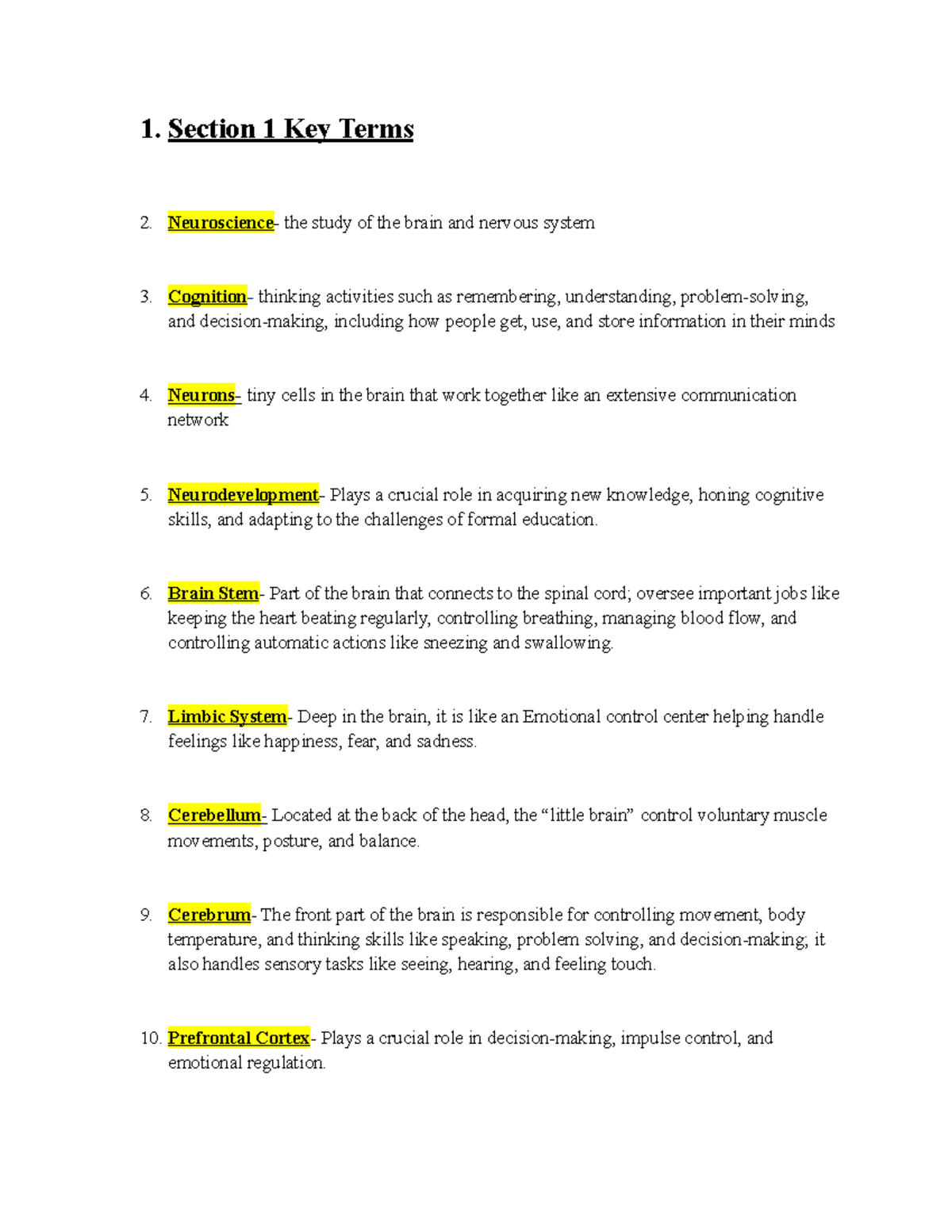 D664 Learning Science Unit 1: Key Terms and Concepts Guide - Studocu