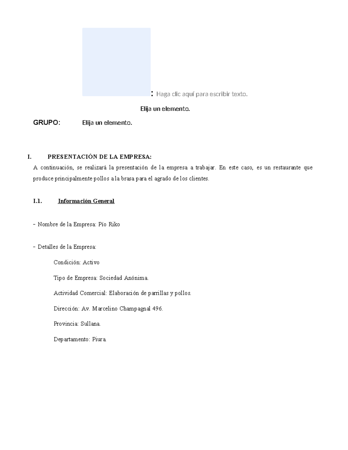 Trabajo Final de Procesos en Restaurant Pío Riko: Análisis y Mejora ...