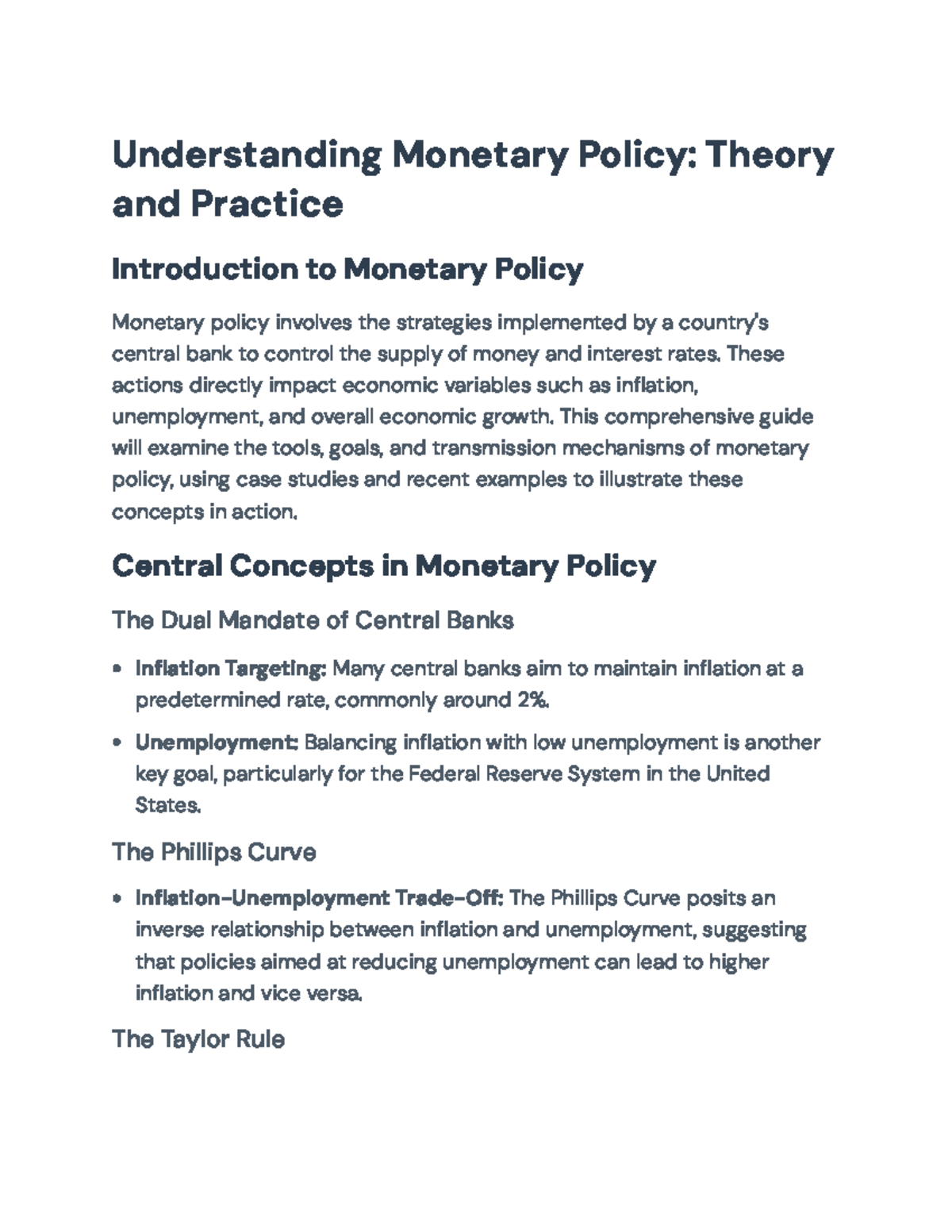 Understanding Monetary Policy: Strategies, Tools, and Case Studies ...