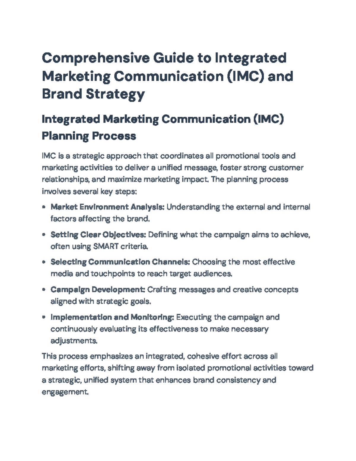 Comprehensive Guide to IMC Strategy and Brand Development Techniques ...