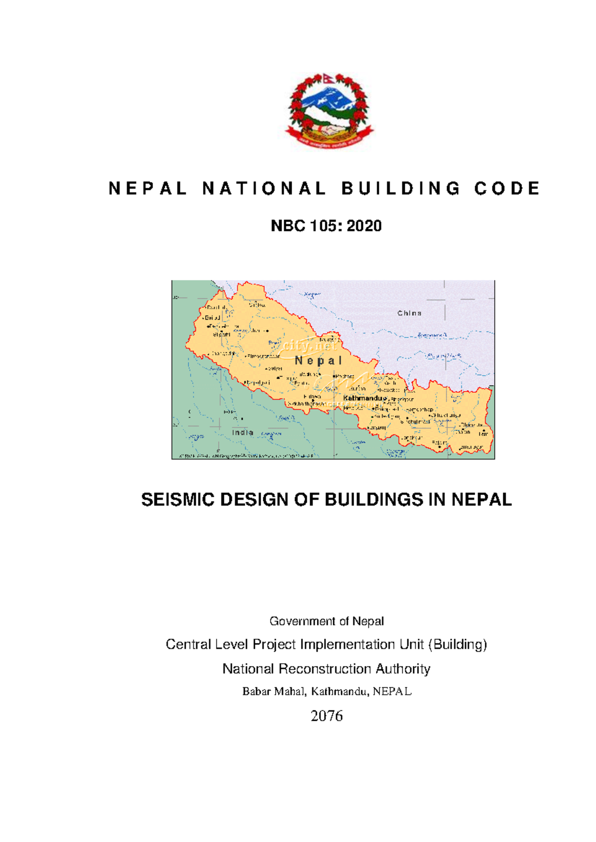 Nepal National Building Code NBC 105: 2020 Seismic Design Guidelines ...