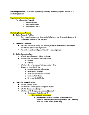MKT 371- Chapter 6 Notes - Consumer Decision Making What is Consumer ...