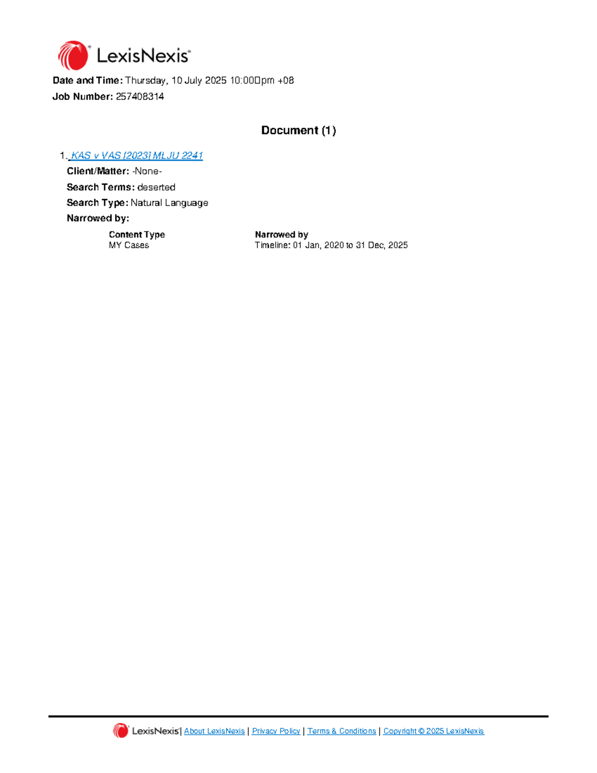 KAS v VAS Case Analysis: Divorce and Maintenance Issues MLJU 2241 - Studocu