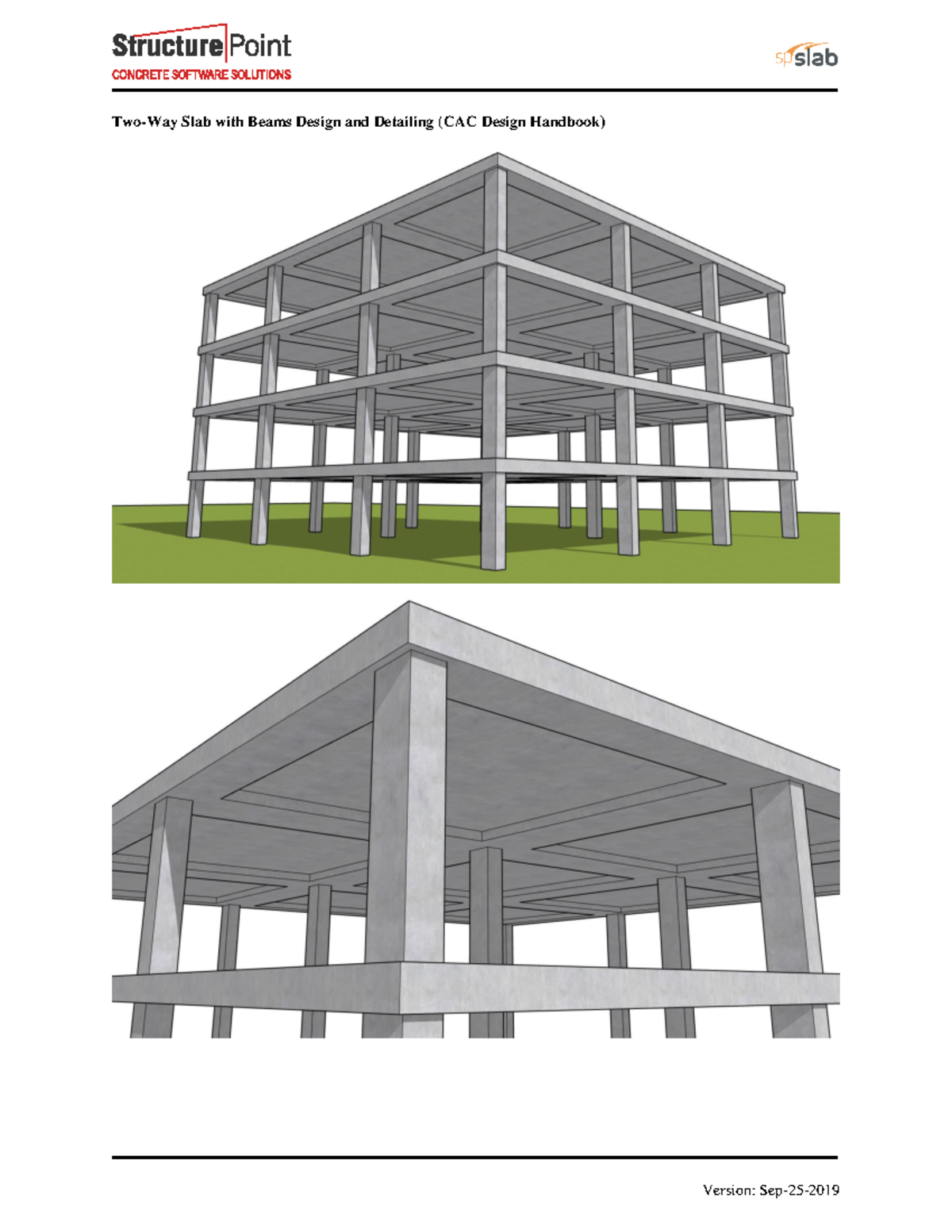 Two-Way Slab with Beams: Design & Detailing - CAC Design Handbook - Studocu