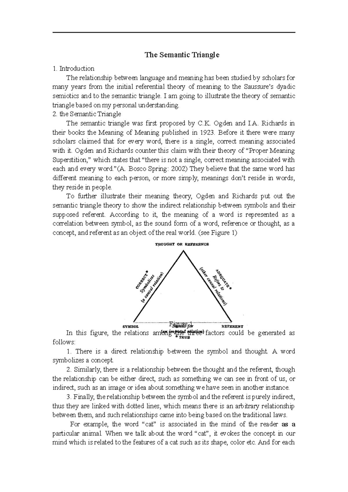 495582282 The Theory of the Semantic Triangle Explained - Studocu