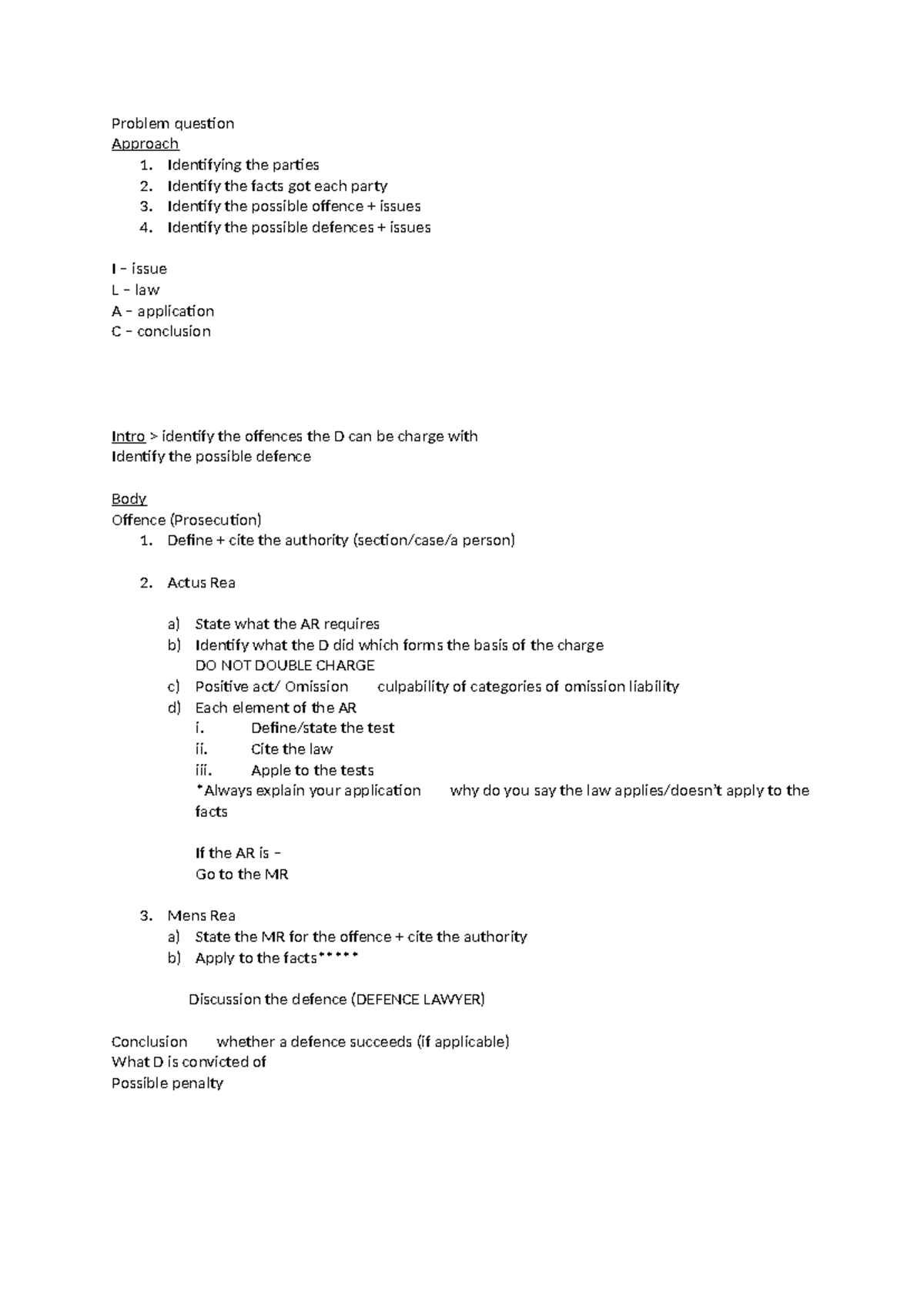 How to solve problem questions - Problem question Approach 1 ...