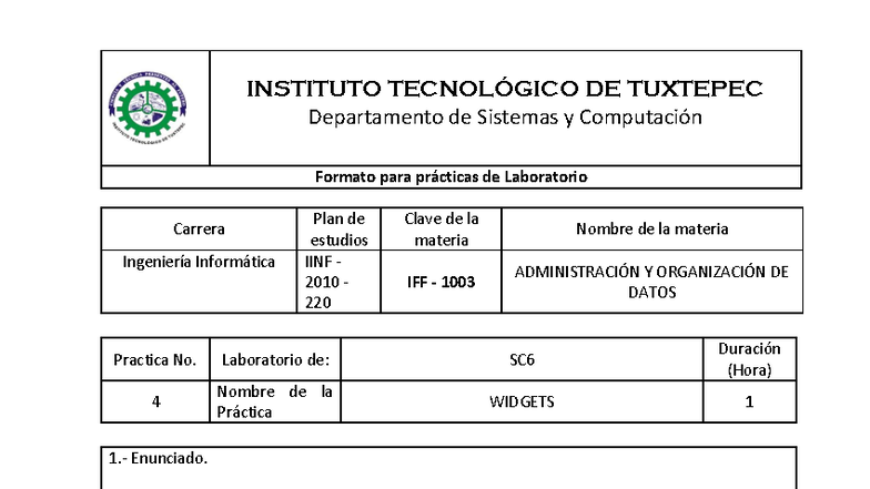 Práctica 4: Creación de Interfaces Gráficas con Tkinter - IFF 1003 - Studocu