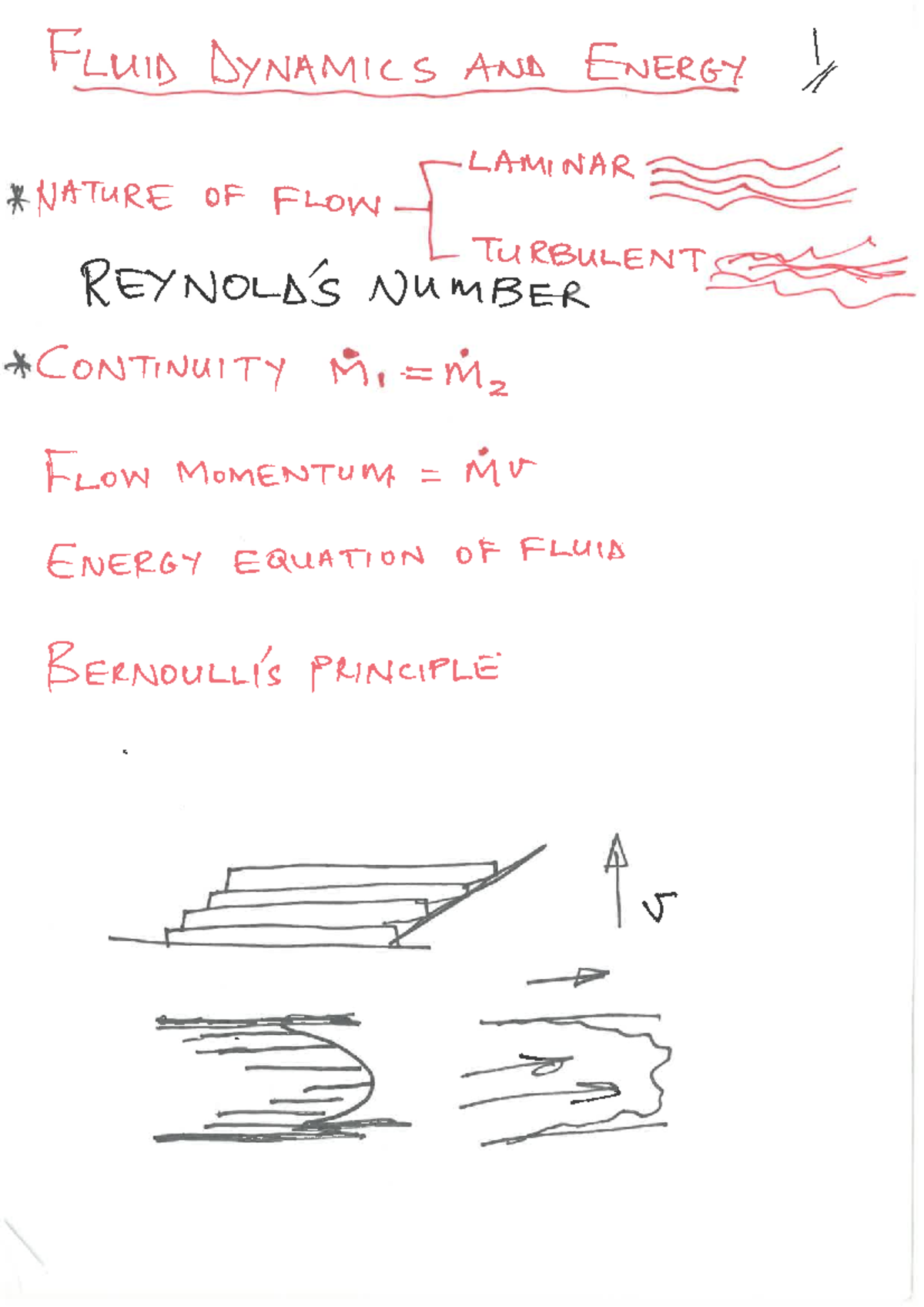 Fluid Flow 1 - Course Work on Laminar and Turbulent Dynamics - Studocu