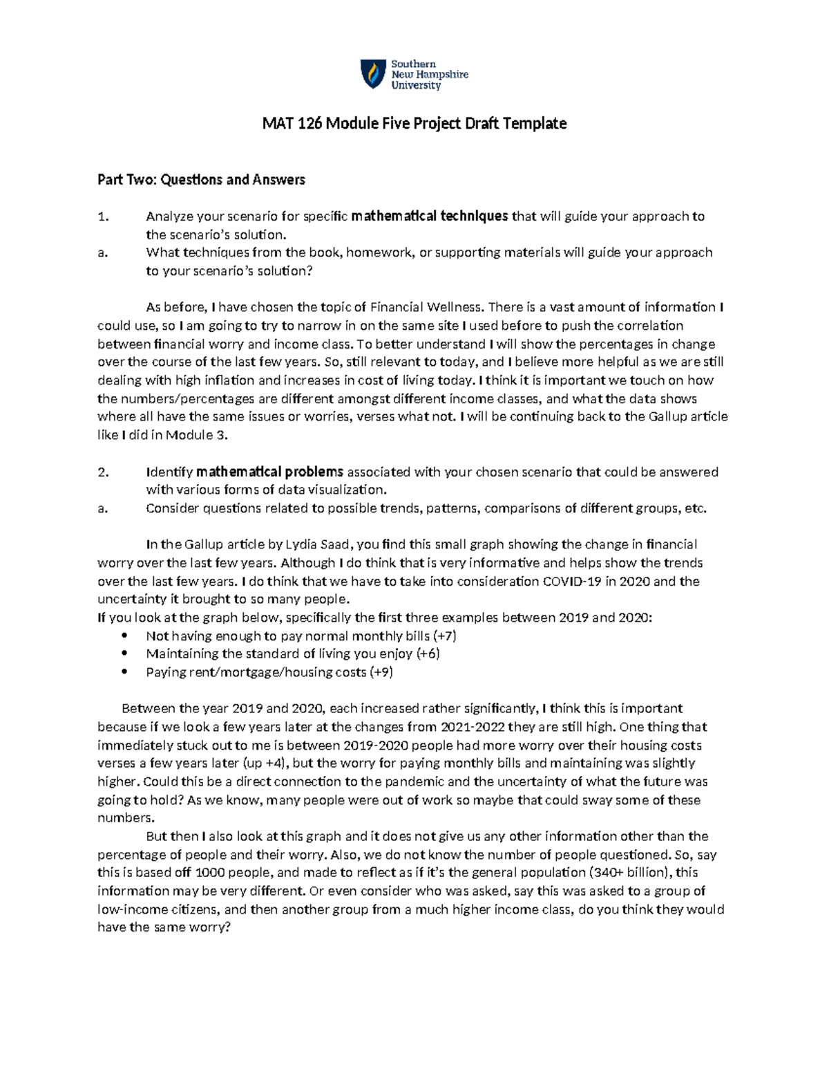 MAT 126 Module 5 Project Analysis: Financial Worry & Data Insights ...