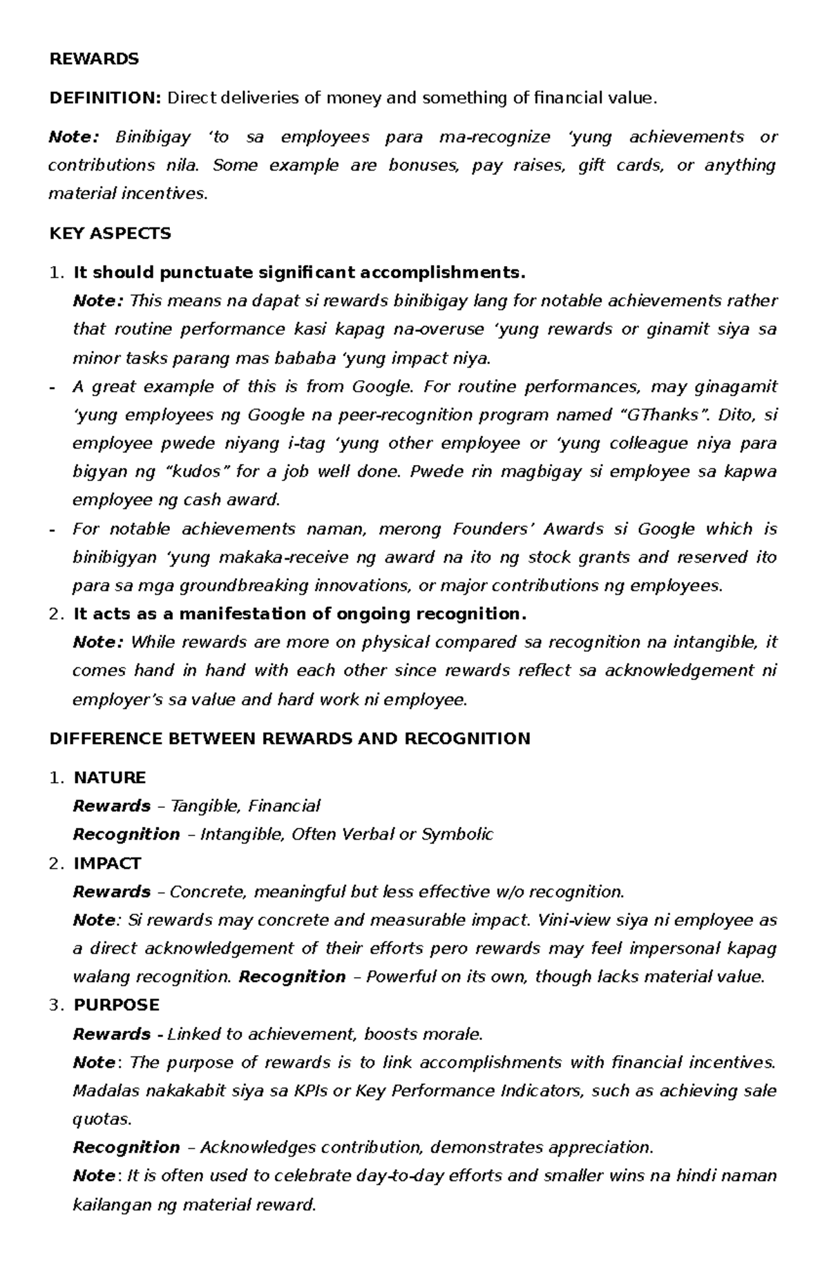 Rewards - REWARDS DEFINITION: Direct deliveries of money and something ...