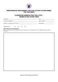 COT Teacher III Applicant Rating Sheet and Observation Tool - Studocu
