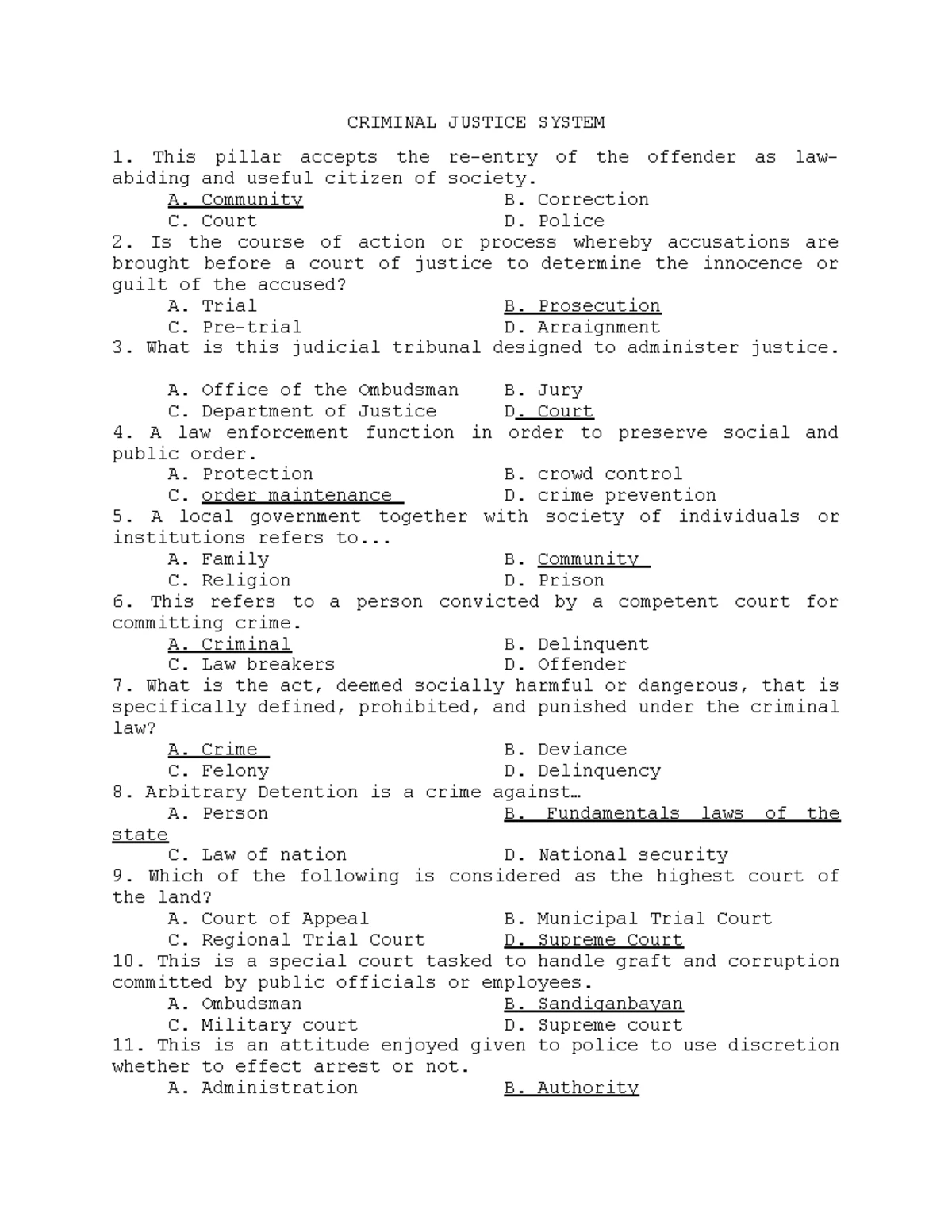 Intro to CRIM 100: Key Questions with Detailed Answers - Studocu