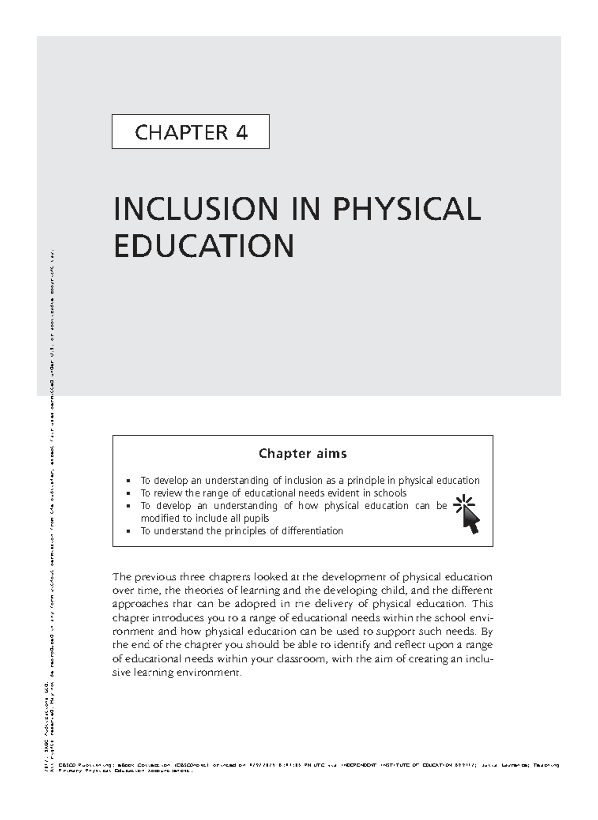 Teaching primary physical education: Inclusion strategies and practices ...
