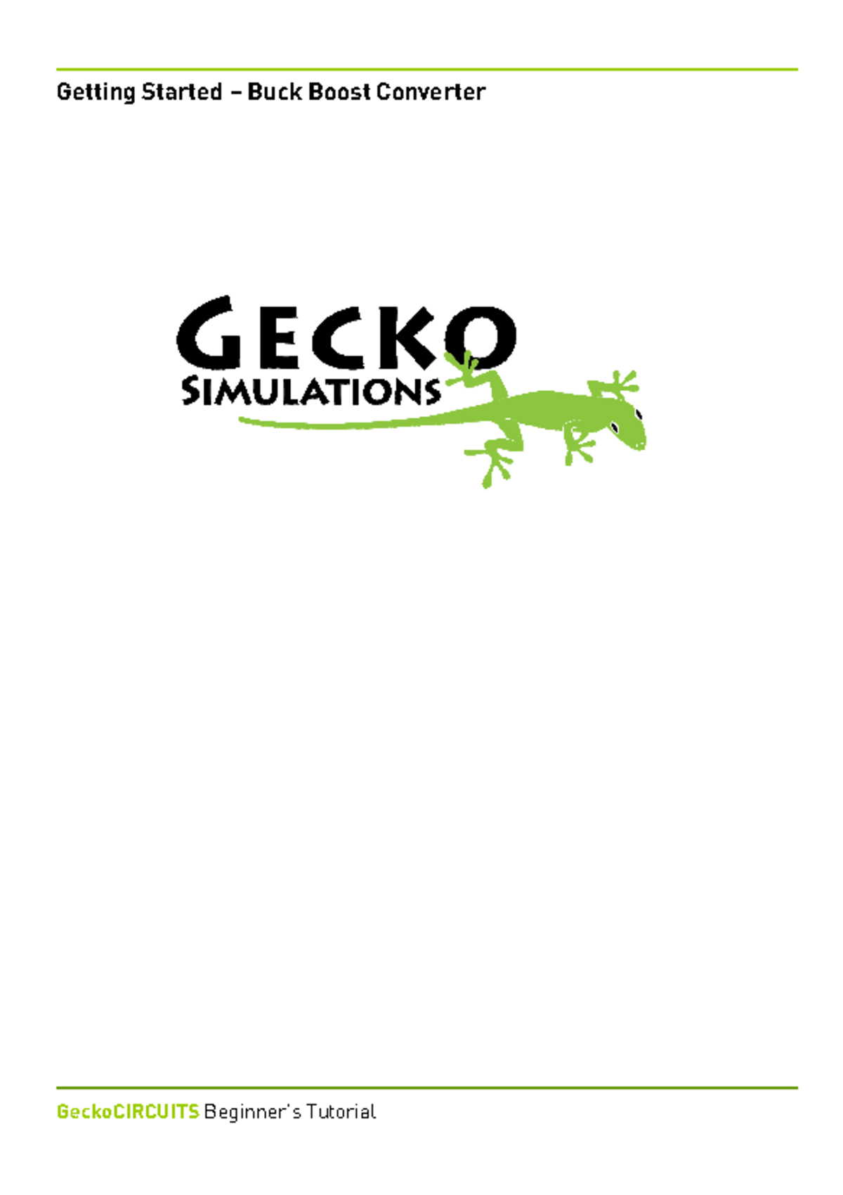 Gecko Circuits Tutorial for Beginners: A Guide to Circuit Simulation ...