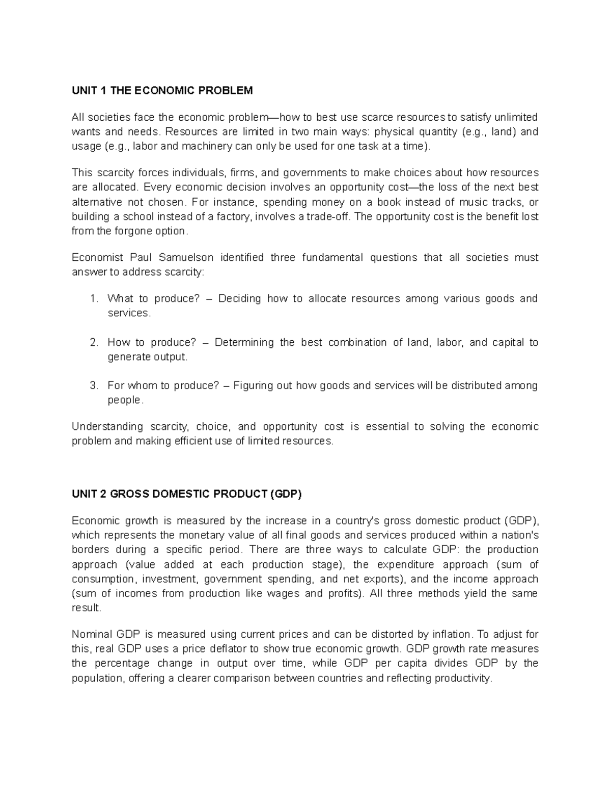 ECON 101: Understanding Economic Concepts - Scarcity, GDP, & Business ...