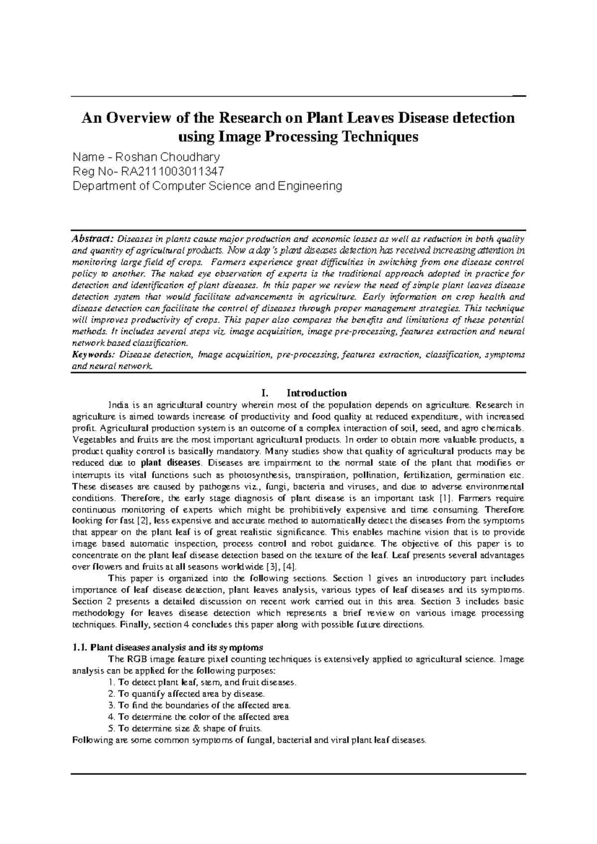 Research on Plant Leaves Disease Detection Using Image Processing ...