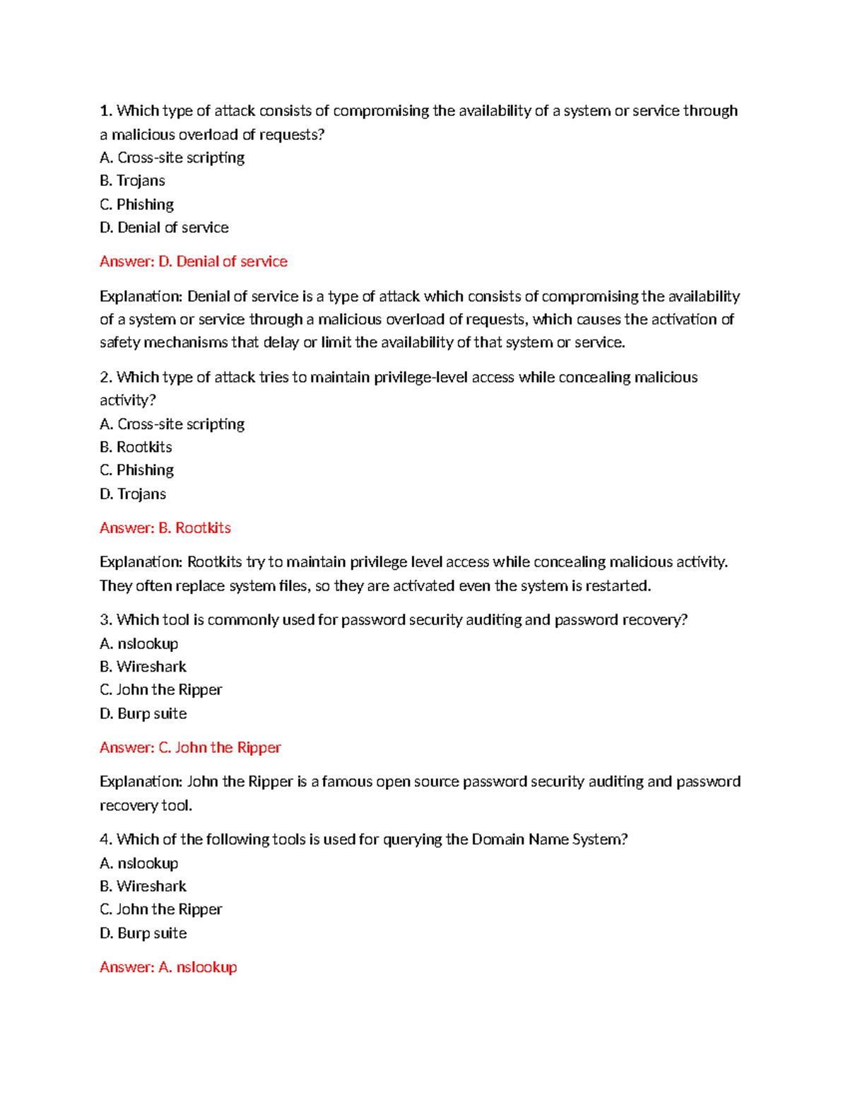 Mock Exam - ISC2 Practice Questions and Answers - Studocu