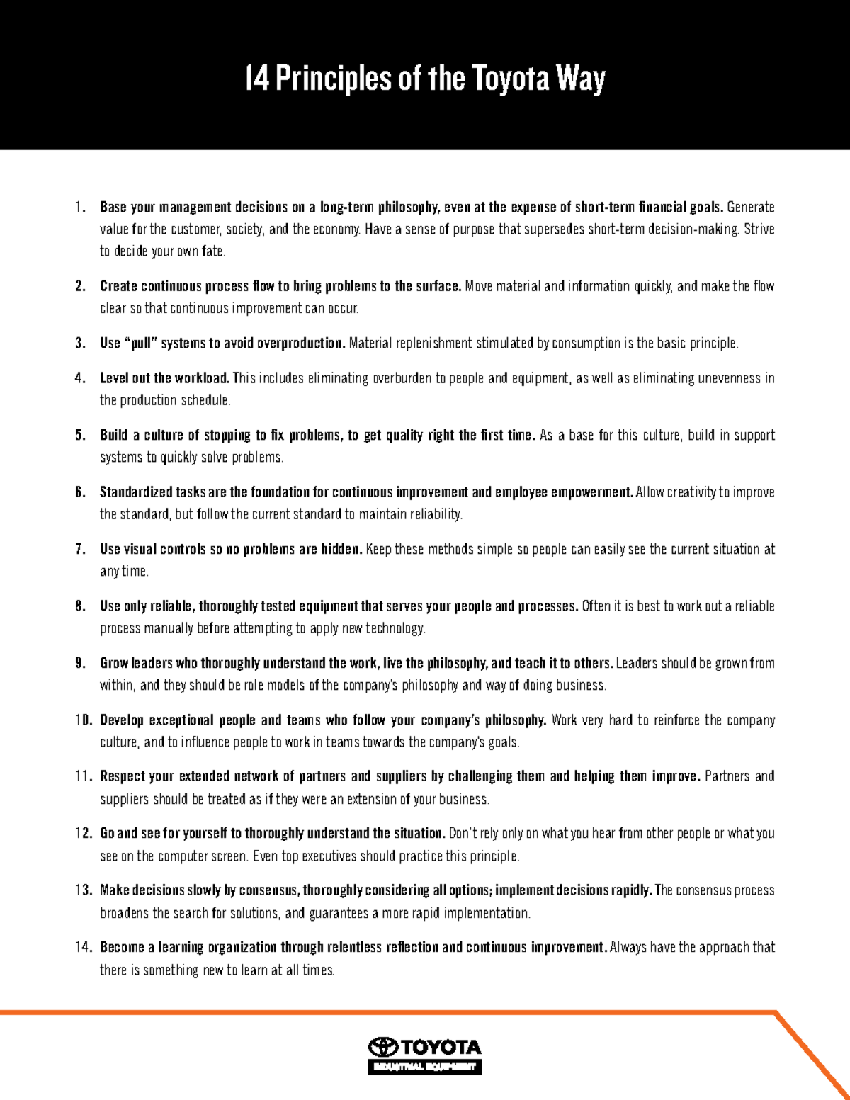 14 Principles of the Toyota Way: Key Insights for Continuous ...