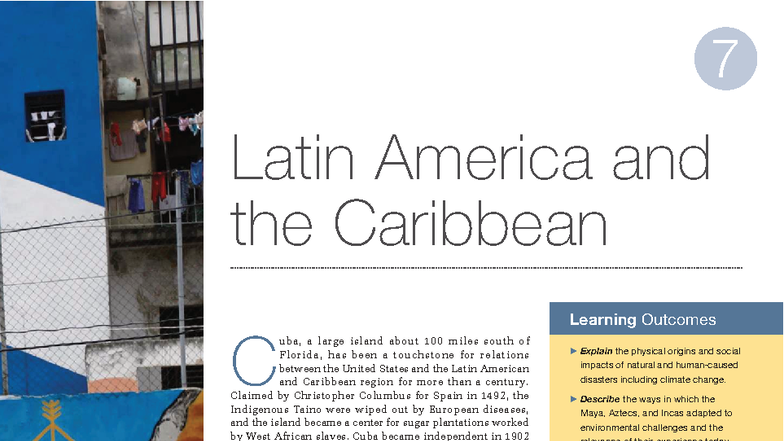 Latin America and the Caribbean: Historical Context and Environmental ...
