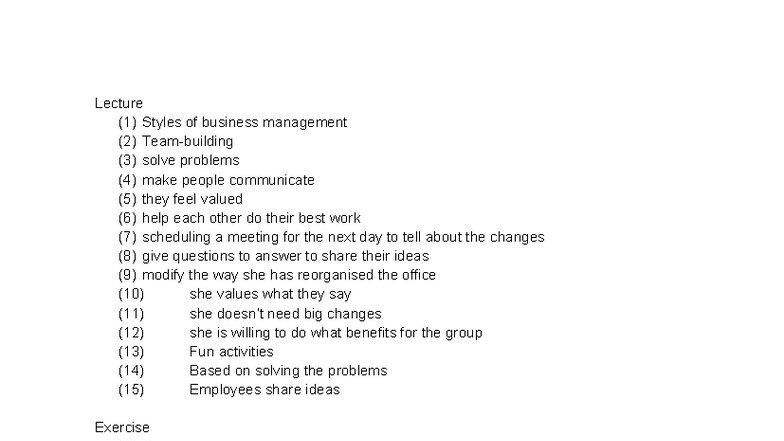 Lecture: Styles of Business Management and Problem Solving (Week 5 ...