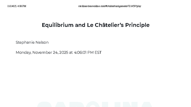 Chem L Lab 5: Equilibrium and Le Chatelier's Principle Notes - Studocu