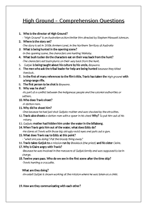 High Ground quotes - The Brutality of Australian History “They’re dead ...